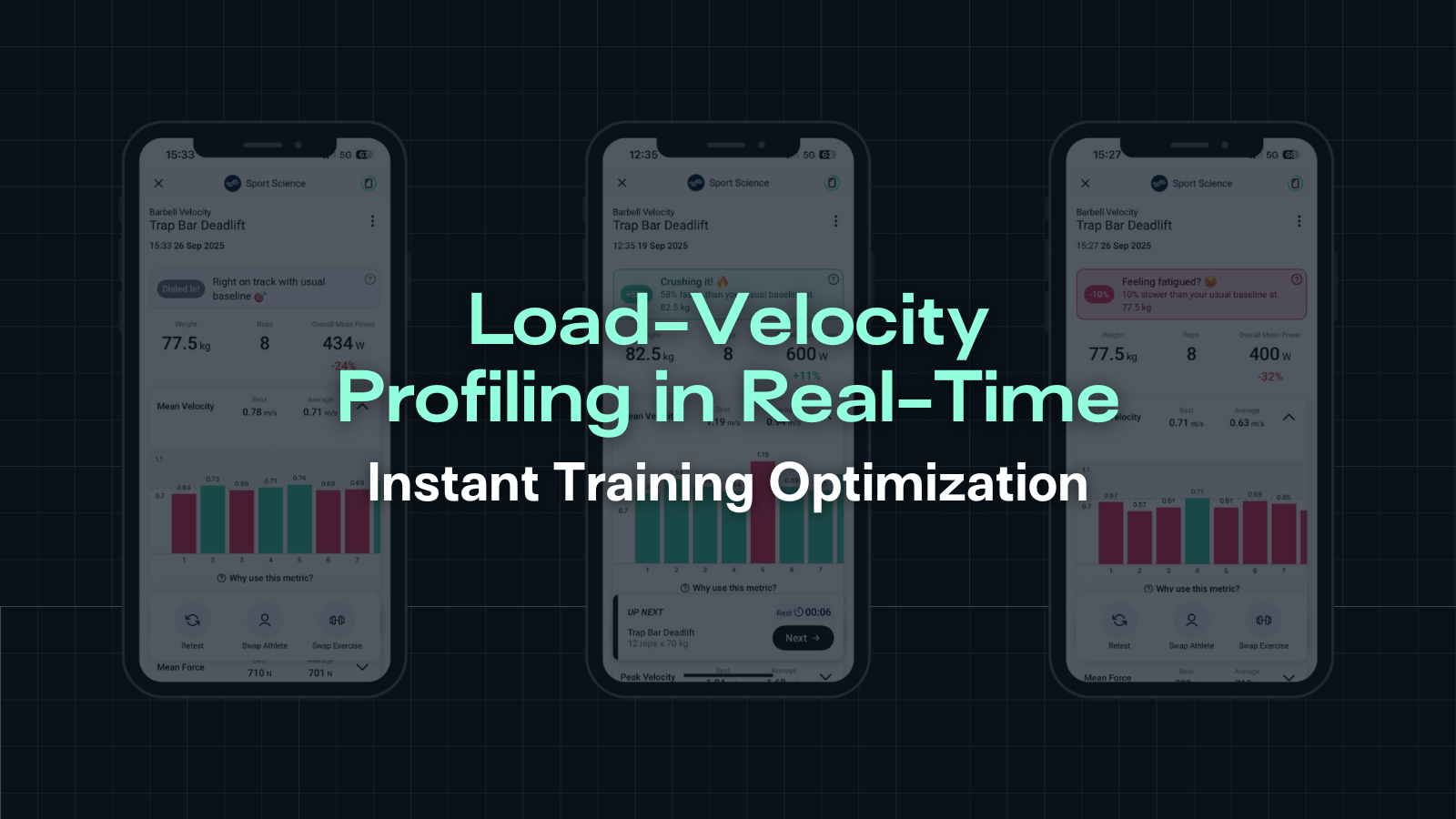 Load-Velocity Profiling in Real-Time: Instant Training Optimization